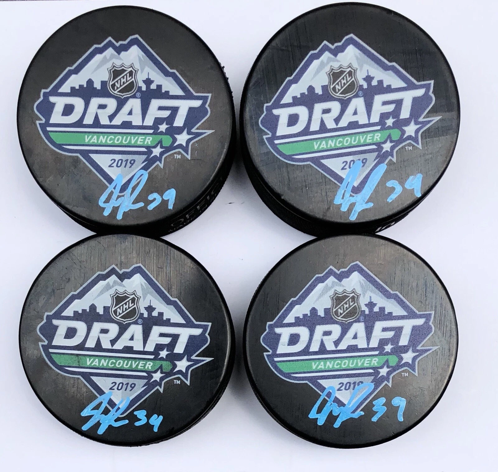 Jamieson Rees 2019 NHL Draft Puck 1st Round Pick Top Prospects PSA/DNA ...