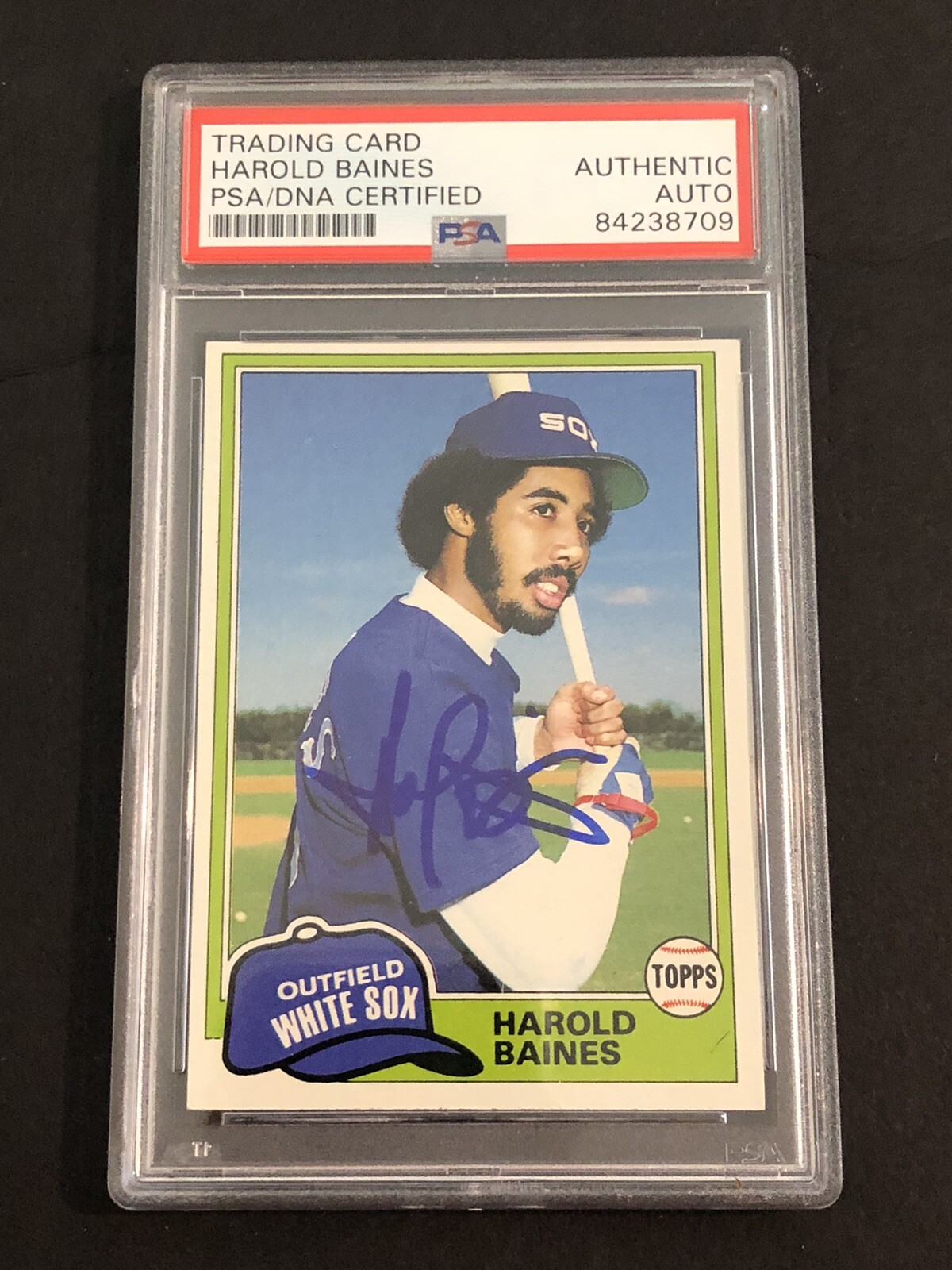Harold Baines Signed Autographed Chicago White Sox 1981 Rookie Card Psa ...
