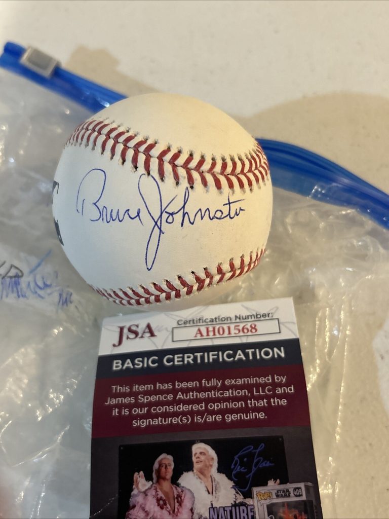 BRUCE JOHNSTON BEACH BOYS SIGNED AUTOGRAPH ROMLB BASEBALL JSA COA BALL ...