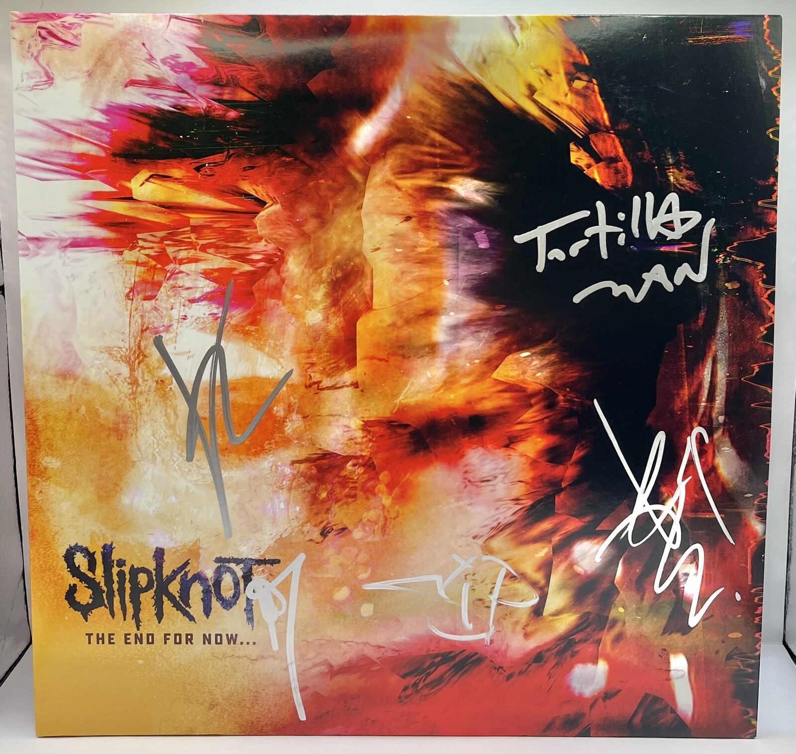 Slipknot Signed The End For Now Vinyl Album PSA/DNA Jim Sid Mick V-Man ...