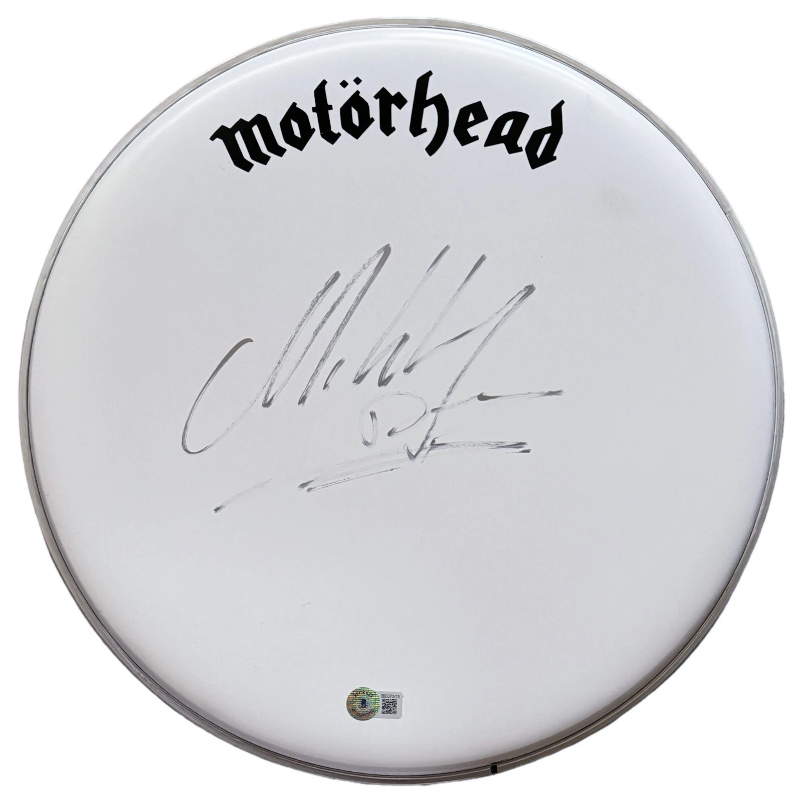 Mikkey Dee MOTORHEAD Signed Autograph 14" Drumhead Drummer Scorpions ...