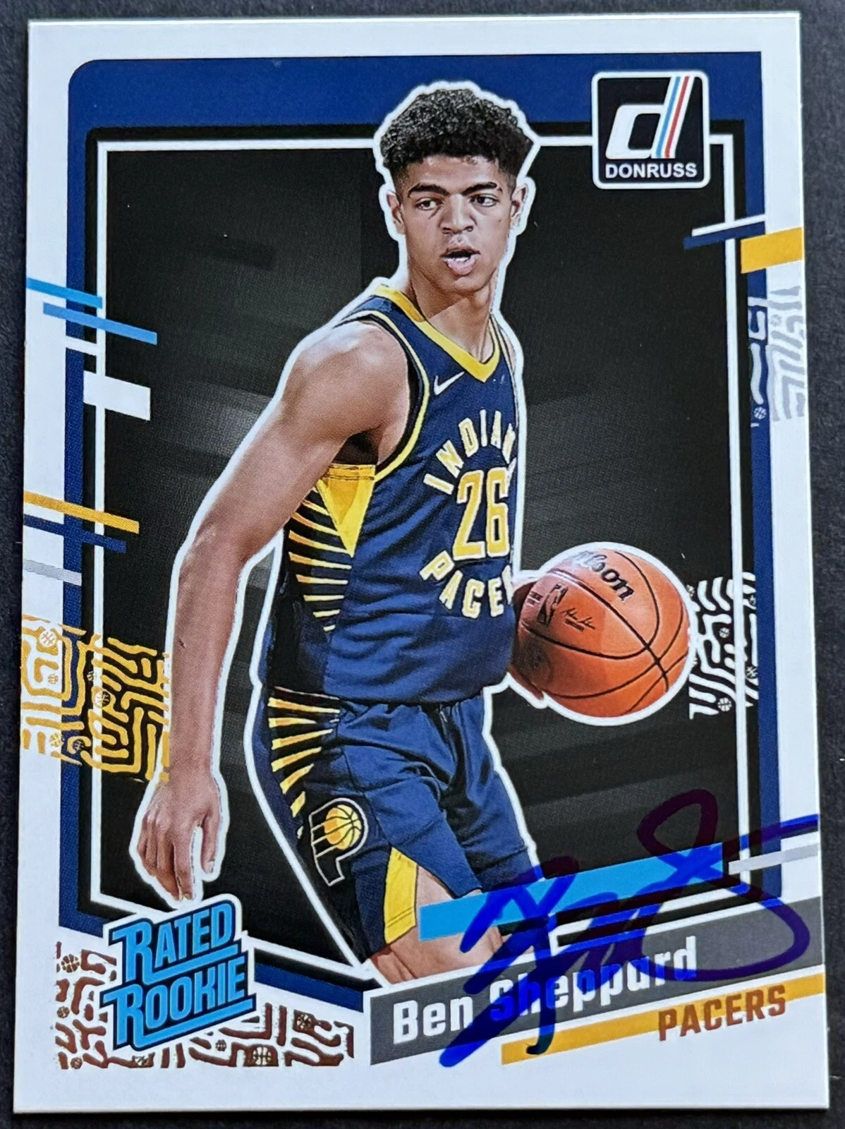 Ben Sheppard Signed 2023-2024 Donruss Rookie Card Indiana Pacers ...