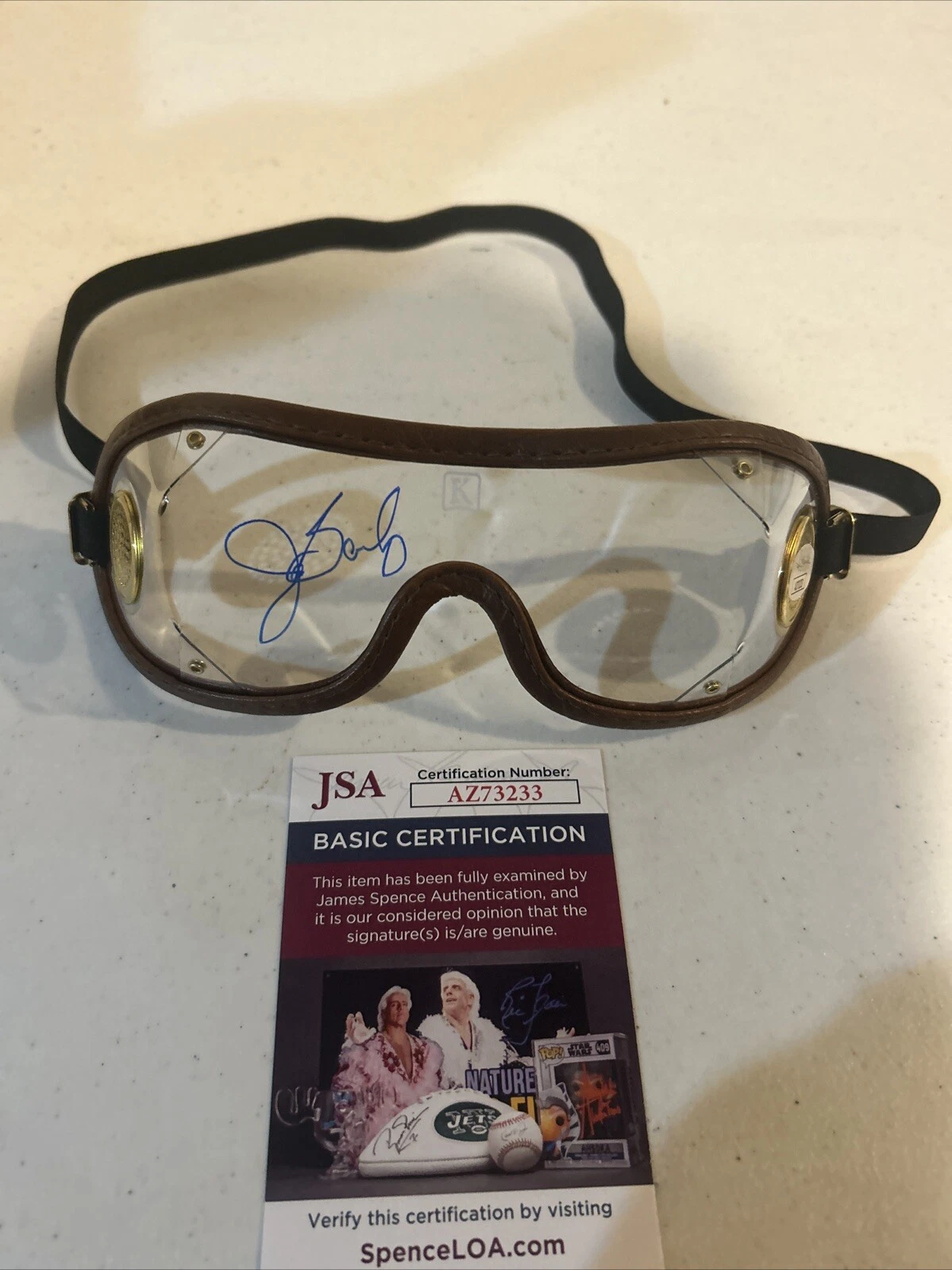 JERRY BAILEY SIGNED AUTOGRAPH HORSE RACING GOGGLES JSA COA JOCKEY HOF ...