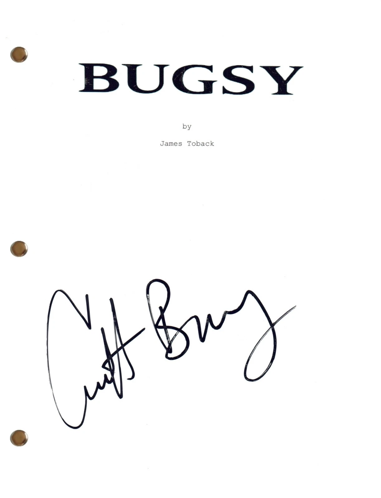 Annette Bening Signed Autographed BUGSY Movie Script Full Screenplay ...