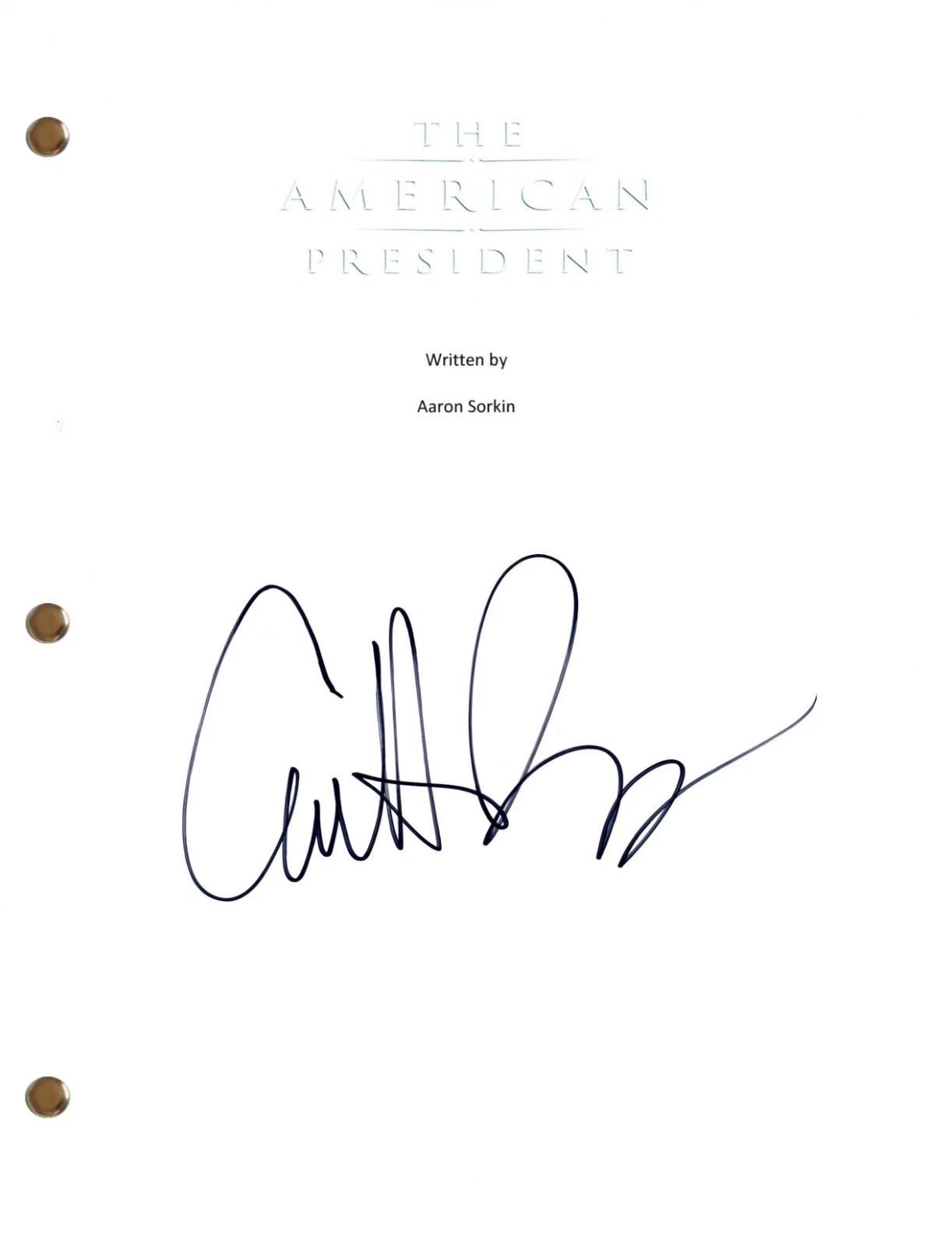 Annette Bening Signed Autograph THE AMERICAN PRESIDENT Full Movie ...