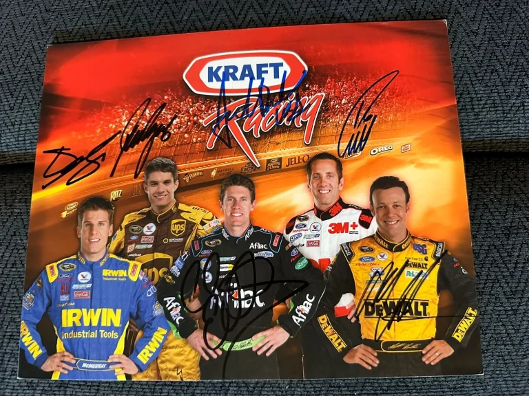 Jack Roush Matt Kenseth Carl Edwards Greg Biffle Mcmurray Ragan Signed ...