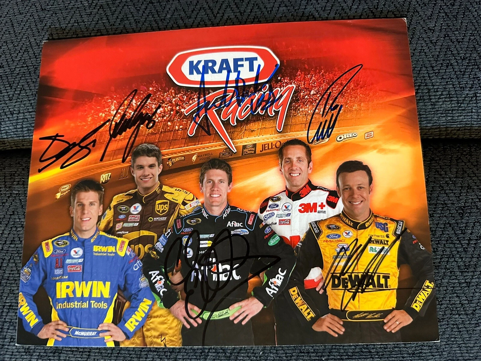 Jack Roush Matt Kenseth Carl Edwards Greg Biffle Mcmurray Ragan Signed ...