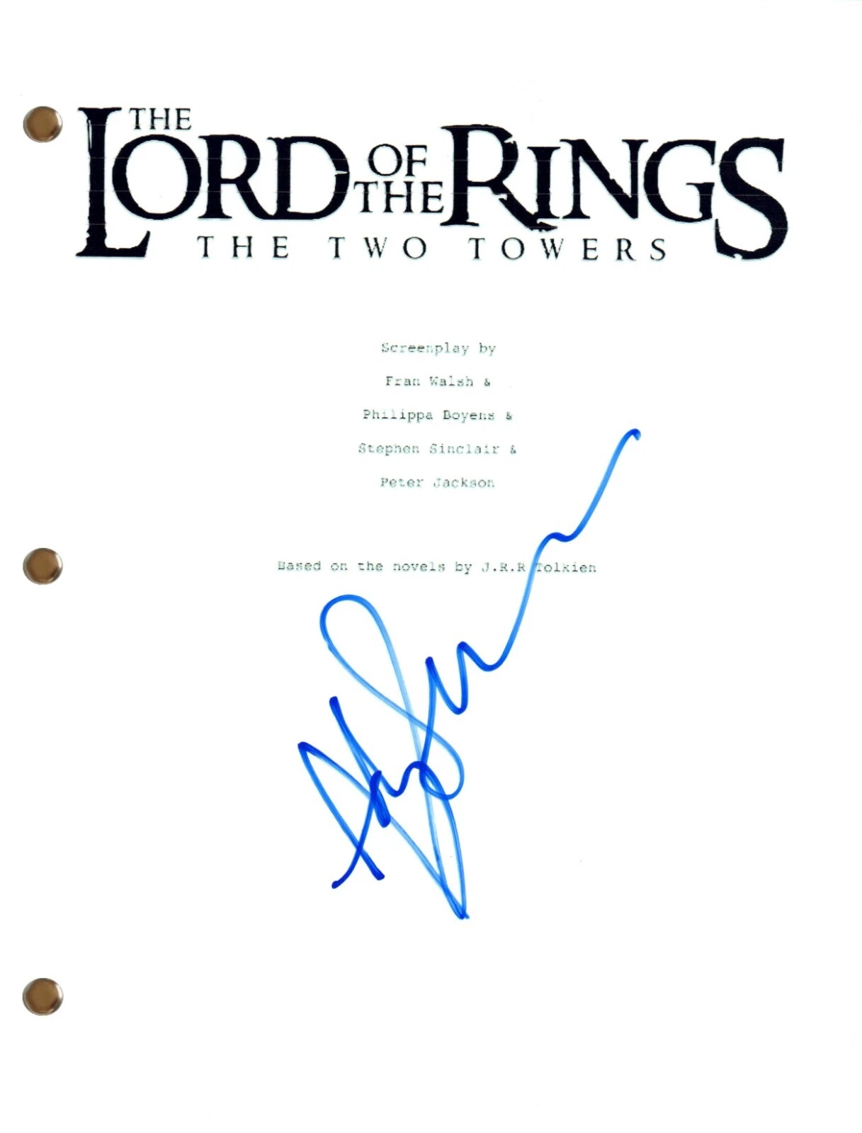 ANDY SERKIS Signed Autograph THE LORD OF THE RINGS Two Towers Movie ...