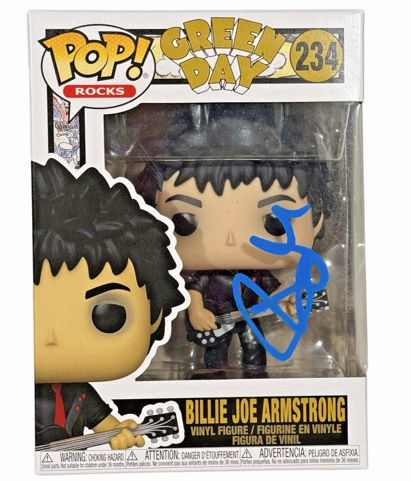 Billie Joe Armstrong Green Day Signed Funko Pop Rocks Autograph Figure ...
