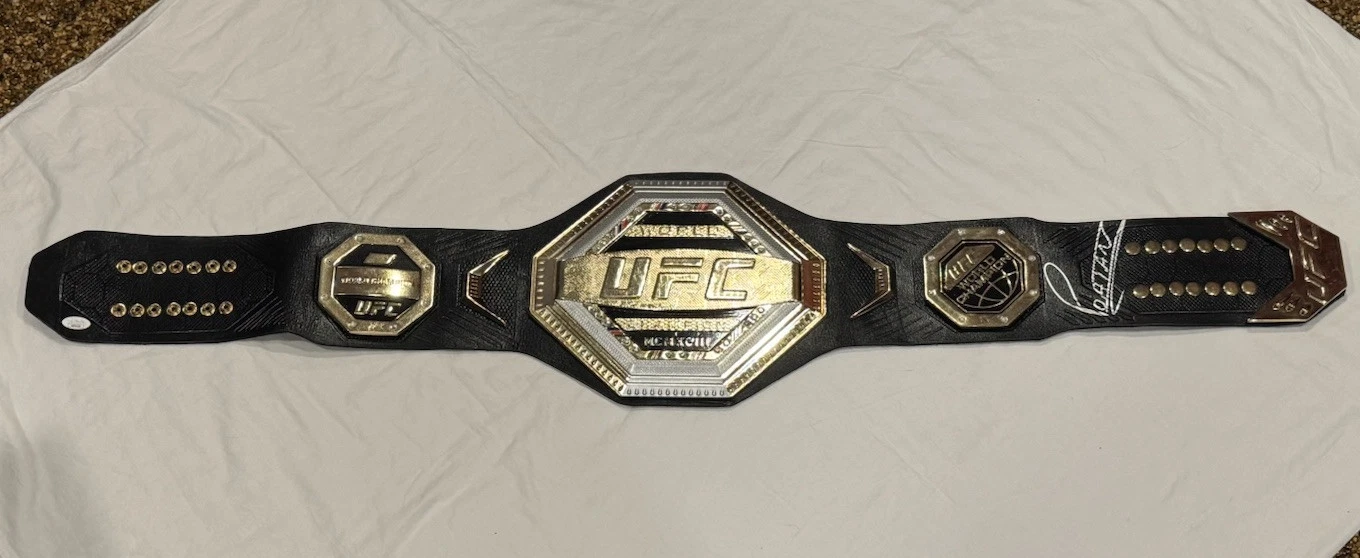 Alex Pereira Signed UFC Championship Full Size Replica Belt JSA COA ...
