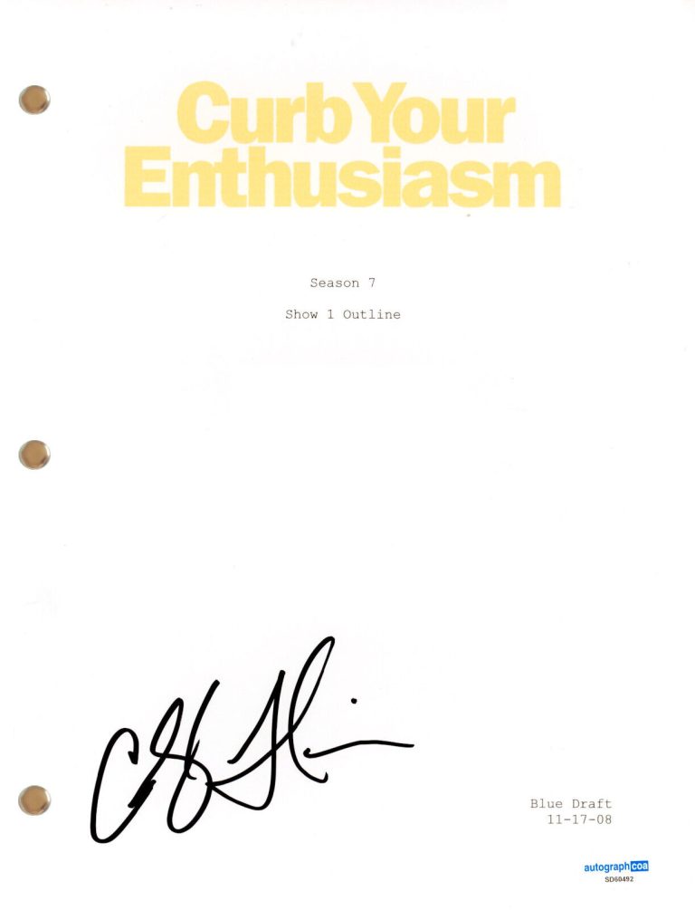 Cheryl Hines "Curb Your Enthusiasm" Signed Autograph Episode Script ...