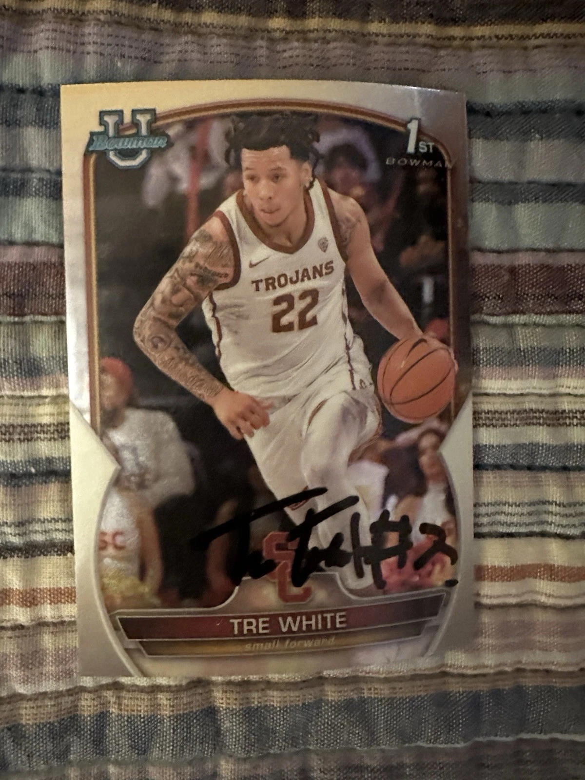 Tre White Signed In Person Trading Card Autographed Rookie RC | Autographia