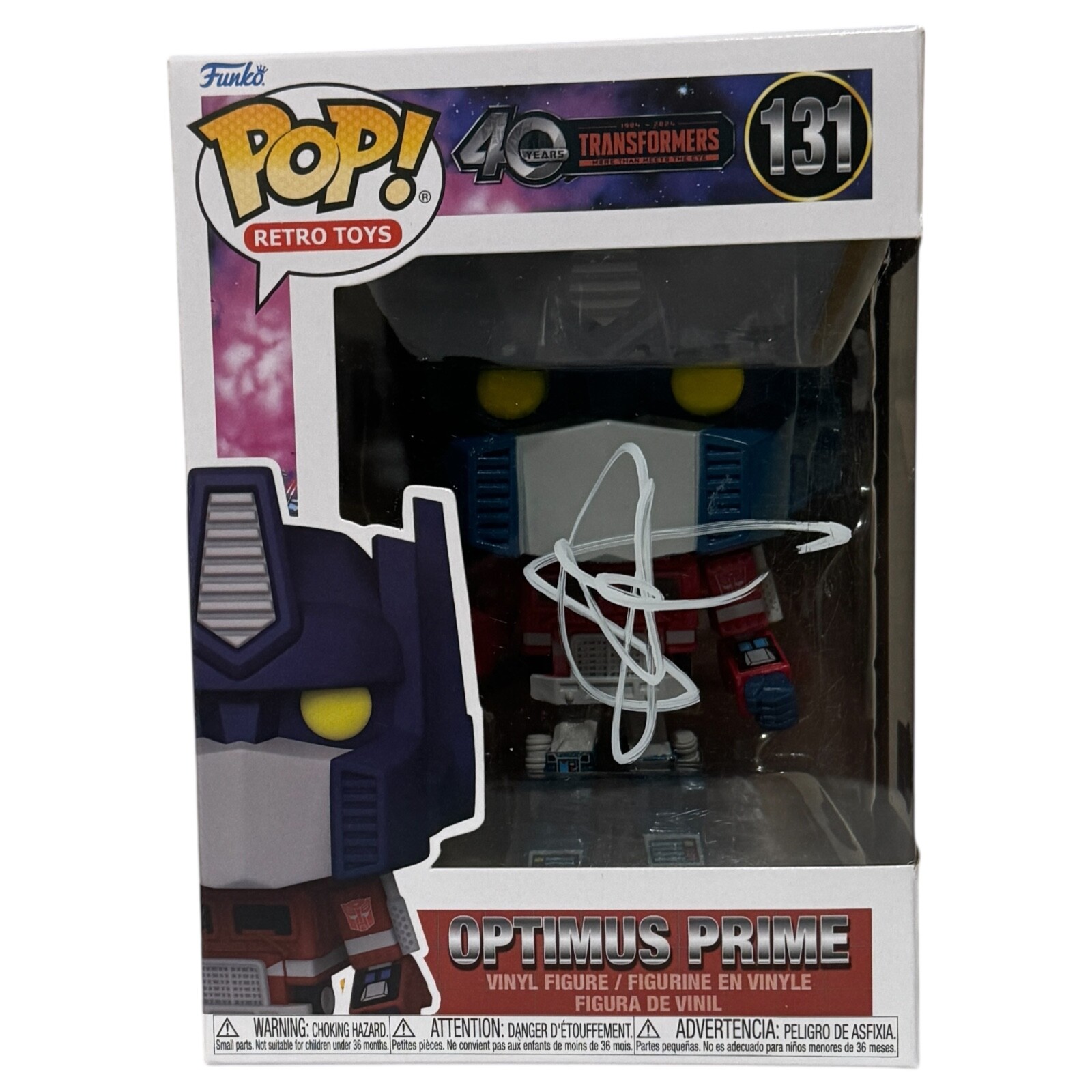 Shia LaBeouf Signed Transformers Optimus Prime Funko Pop Autograph ...