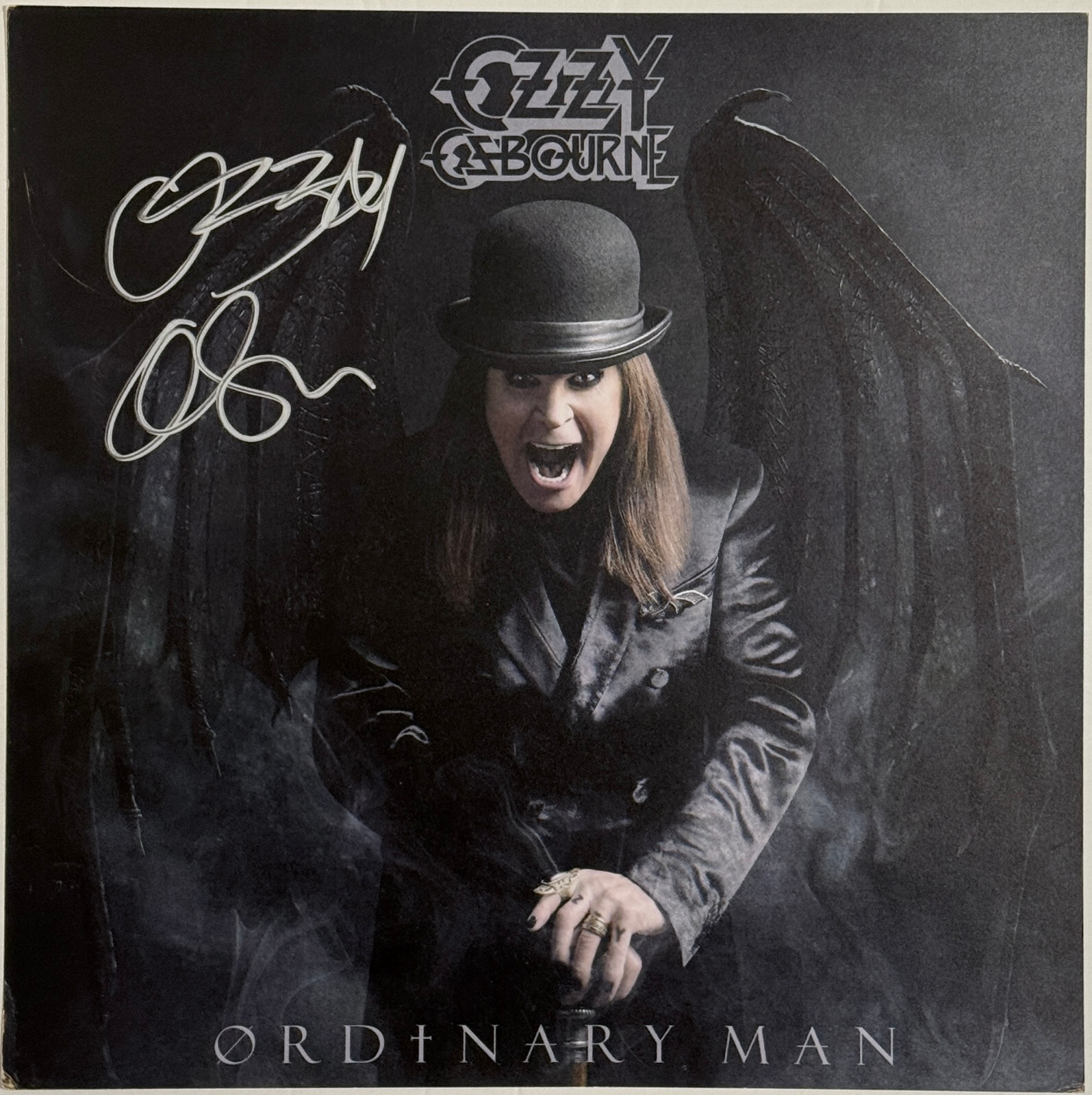 Ozzy Osbourne Signed Autograph Ordinary Man Album Cover + New Vinyl ...