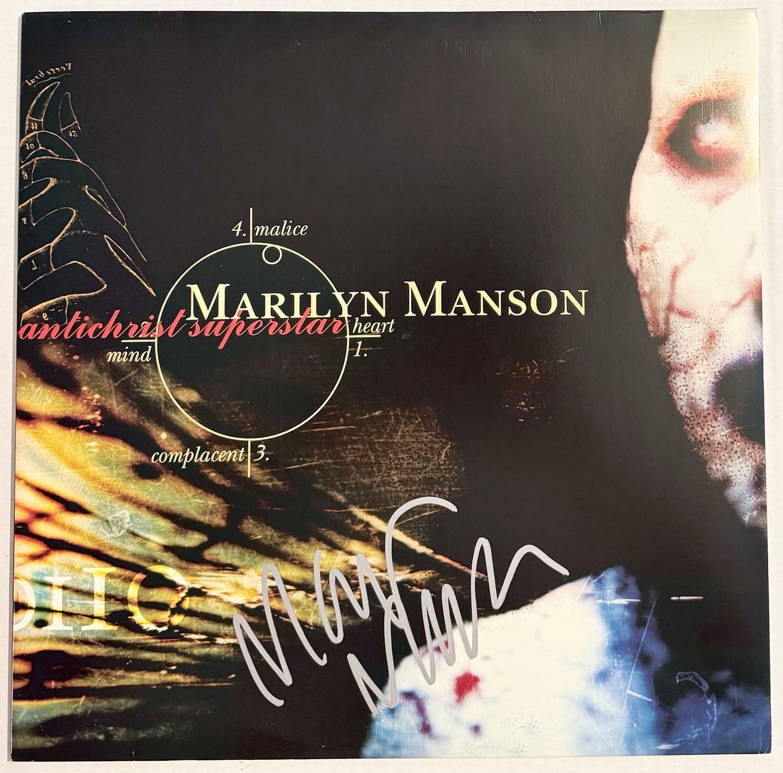 Marilyn Manson Signed Autographed Antichrist Svperstar Vinyl Album PSA ...