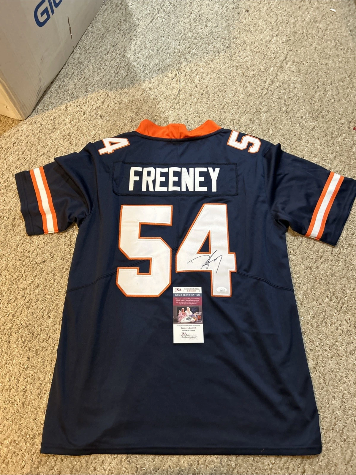 SYRACUSE ORANGE- DWIGHT FREENEY SIGNED AUTOGRAPH JERSEY JSA COA ...