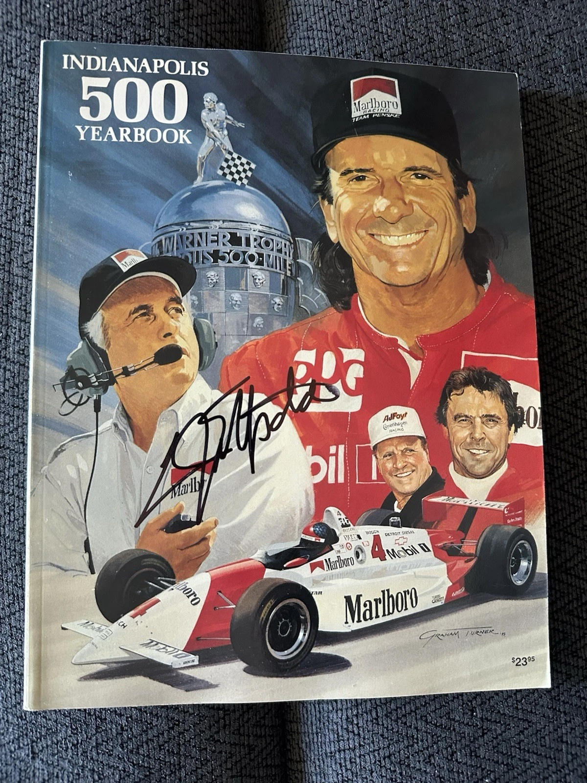 1993 Indy 500 Program Signed By Winner Emerson Fittipaldi Indianapolis ...