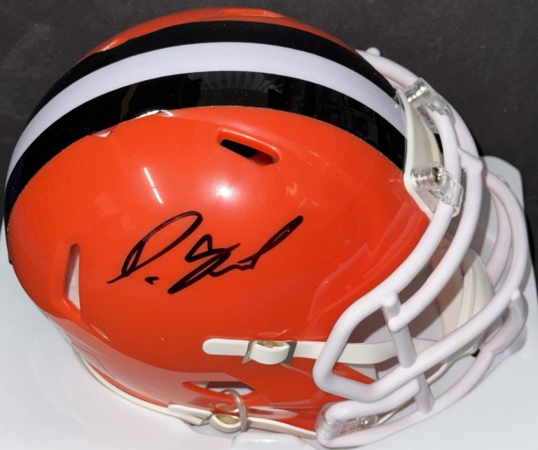 Dylan Sampson Signed Autographed Cleveland Browns Mini Helmet PSA/DNA ...
