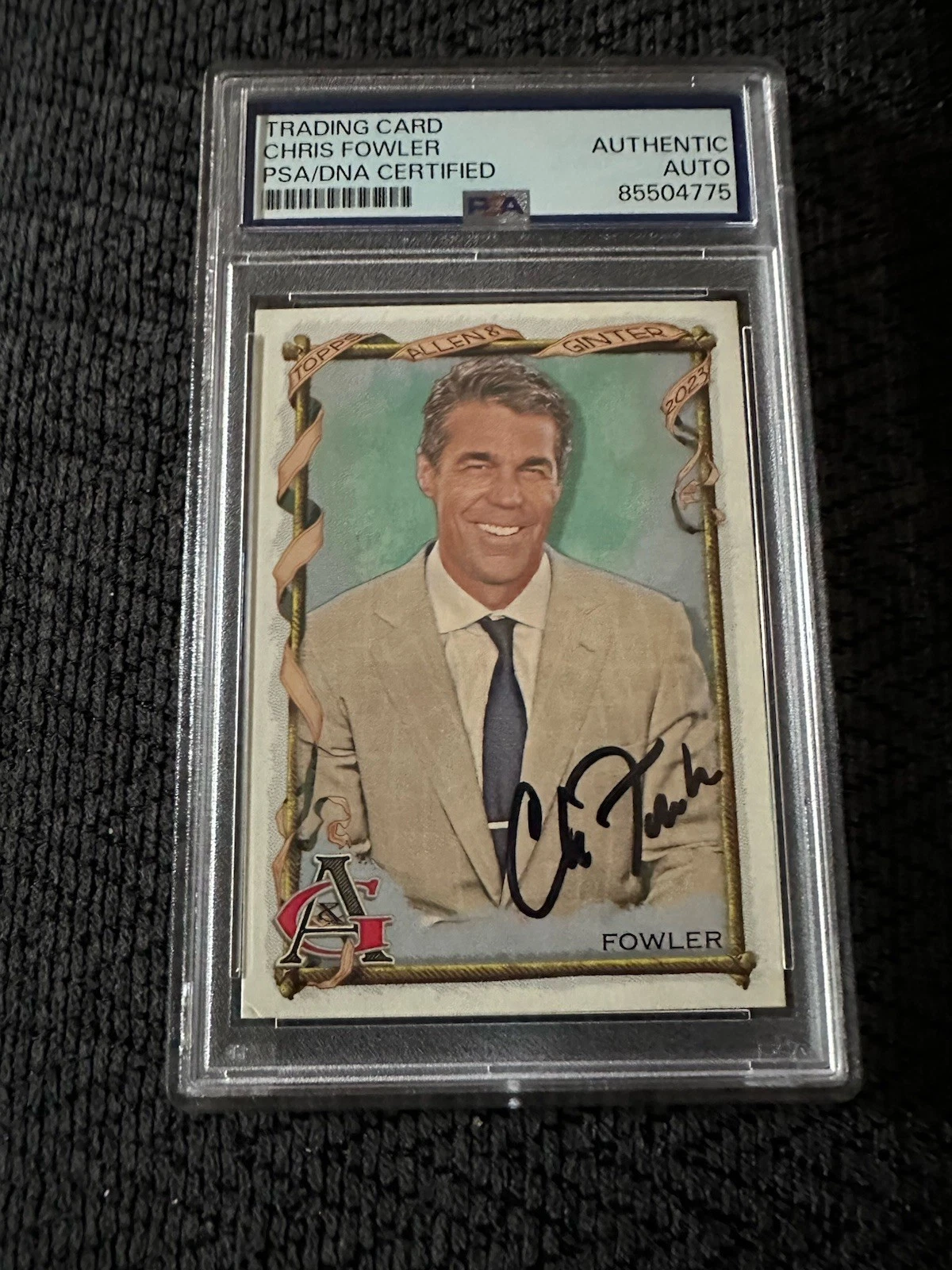 Chris Fowler Signed 2023 Allen & Ginter #254 Card PSA /DNA Slab COA ...