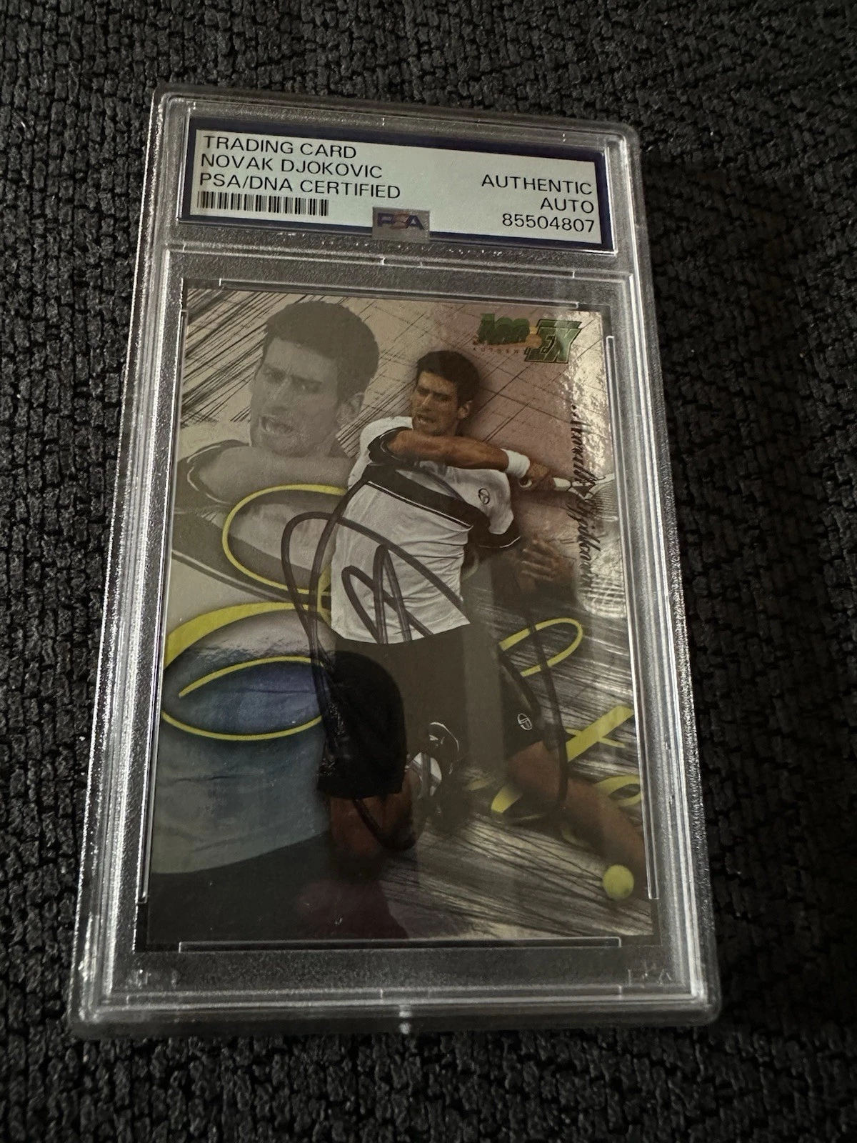 Novak Djokovic Signed 2011 Ace Elite Card #ES-13 PSA /DNA Slab COA ...