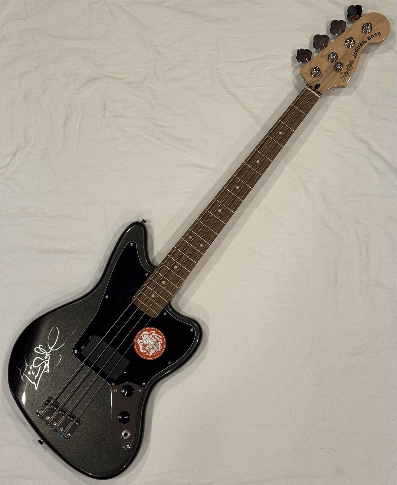 Stefan Lessard Signed Bass Guitar DMB With Original Art Sketch PSA/DNA ...