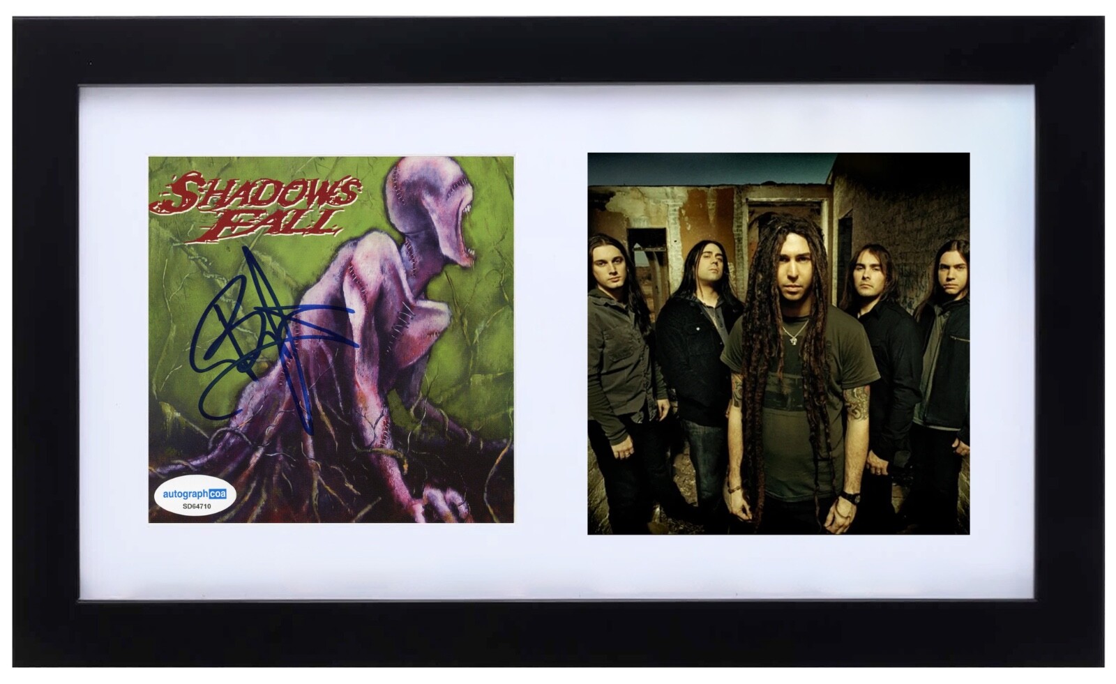 SHADOWS FALL Brian Fair Signed Threads of Life Framed CD Cover ...
