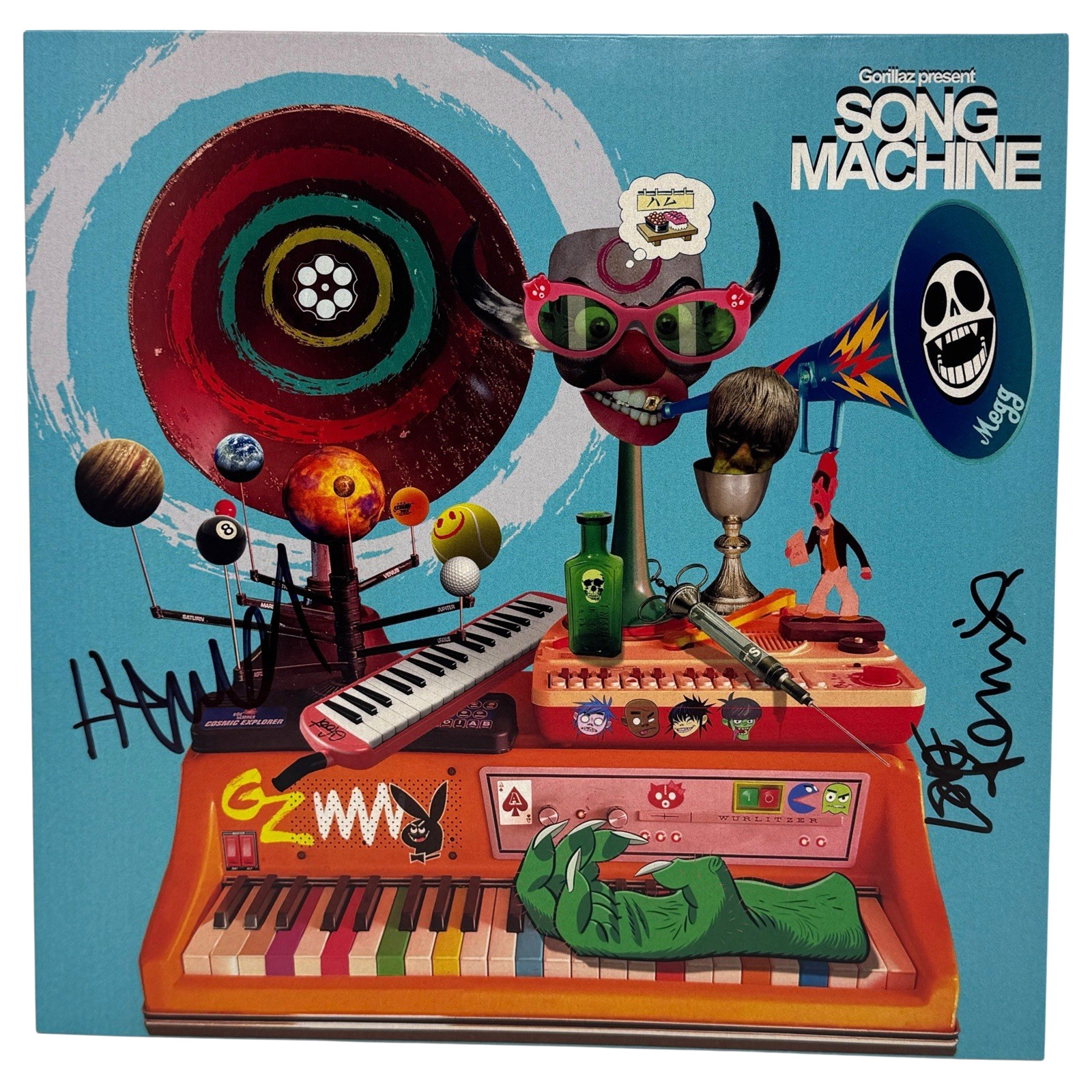 Gorillaz Jamie Hewett & Remi Kabaka Jr. Signed Song Machine Vinyl Album ...