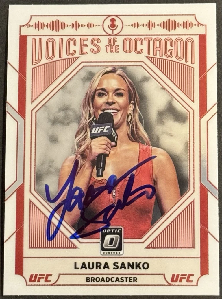 Laura Sanko Signed 2022 Donruss Optic Base UFC Card BAS Beckett COA ...