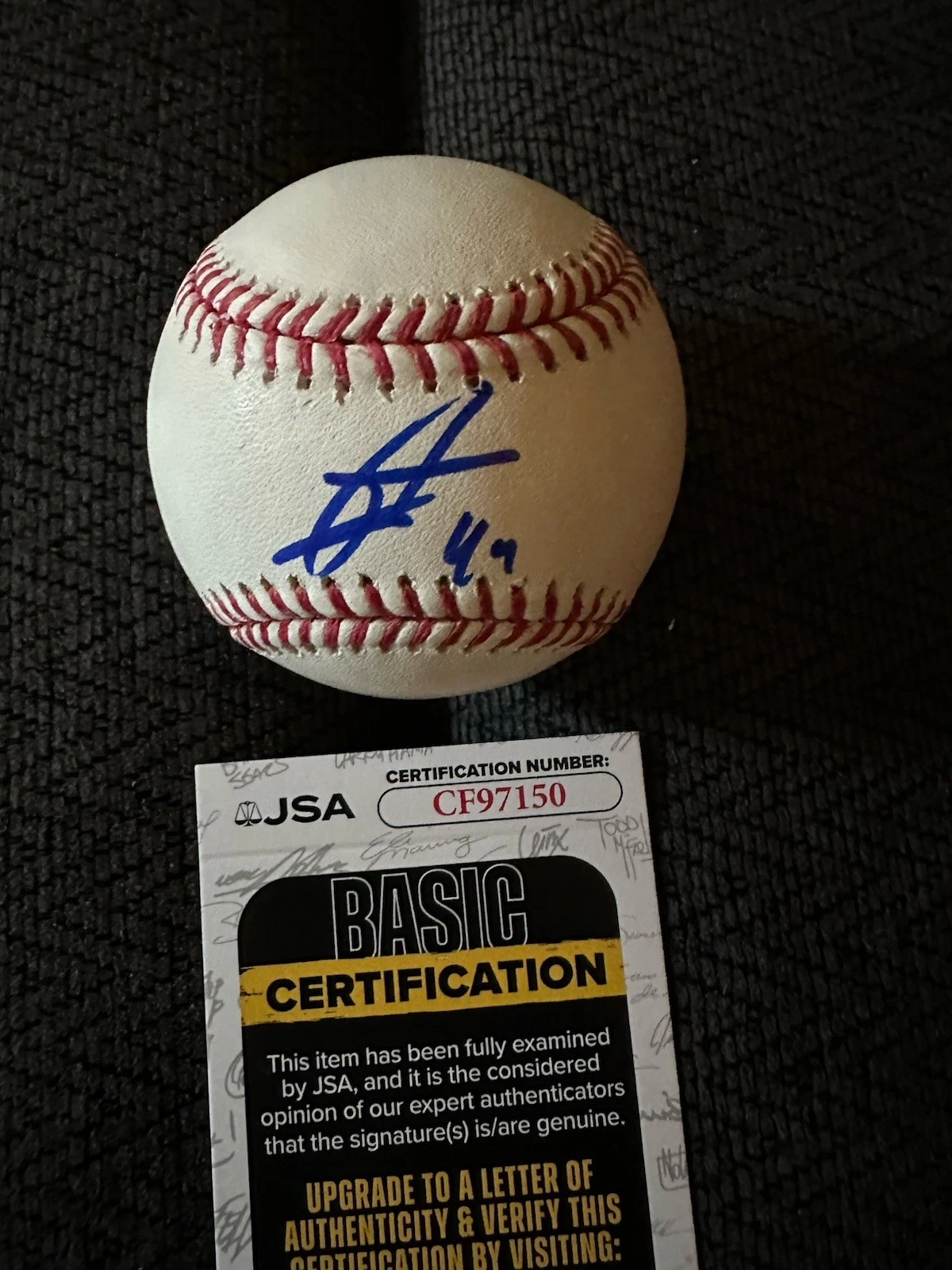 Julio Rodriguez Signed Official Baseball Authentic ROMLB JSA ...