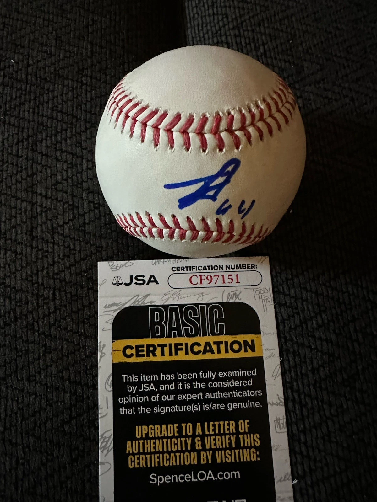 Julio Rodriguez Signed Official Baseball Authentic ROMLB JSA ...
