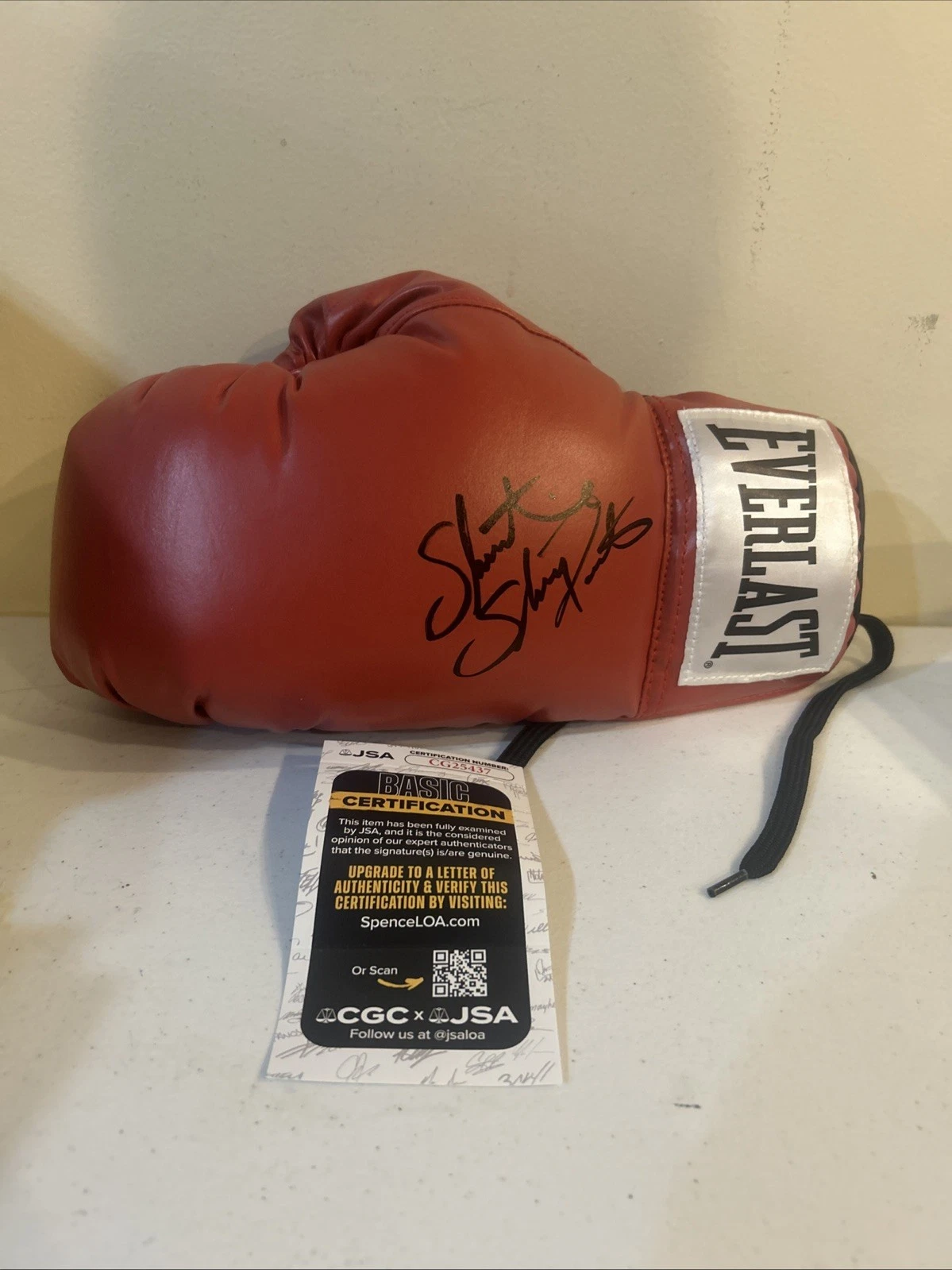 SHOWTIME SHAWN PORTER SIGNED AUTOGRAPH BOXING GLOVE JSA COA CHAMPION ...