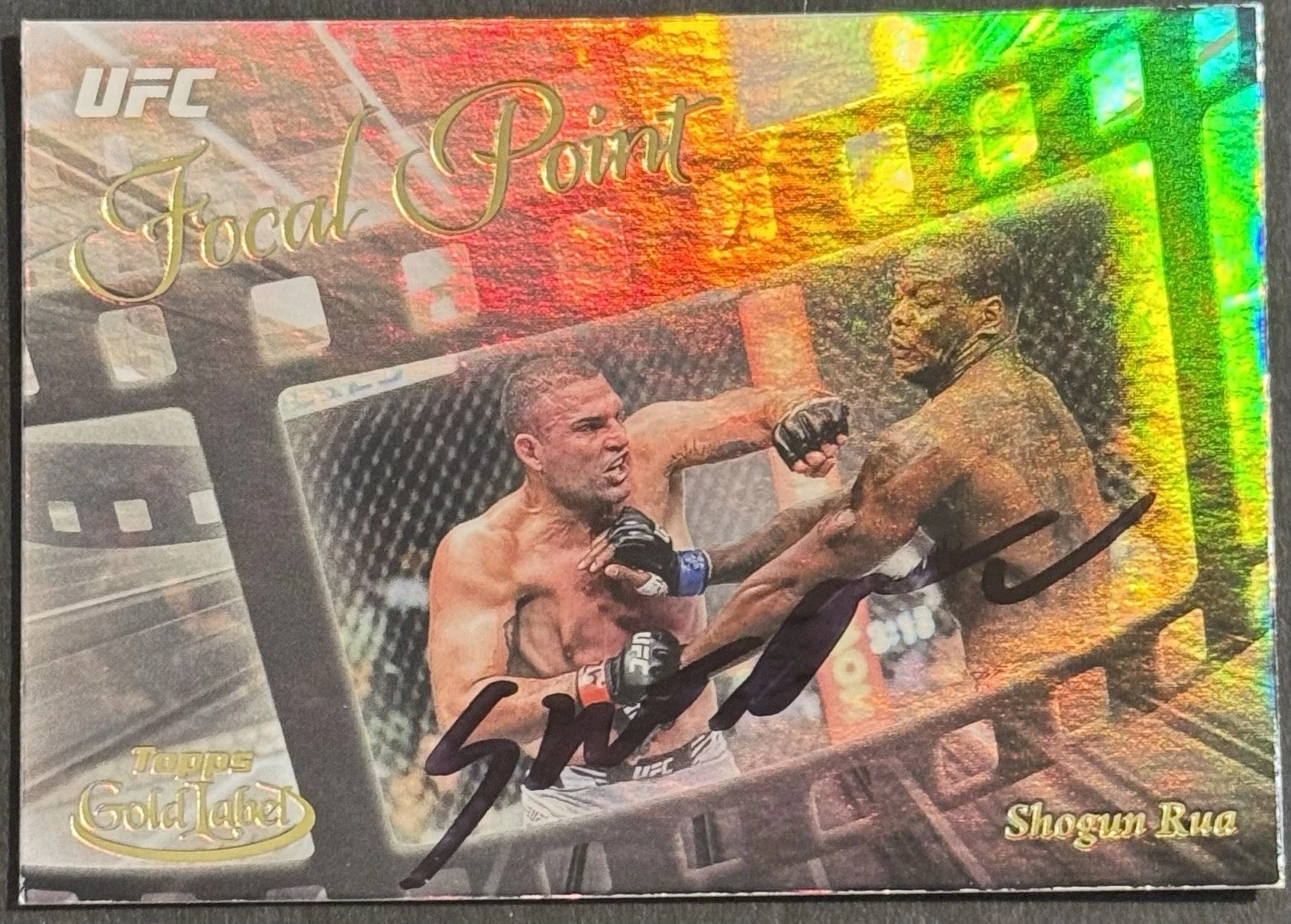 Shogun Rua Signed 2024 Topps Gold Label Focal Point UFC Base Card ...