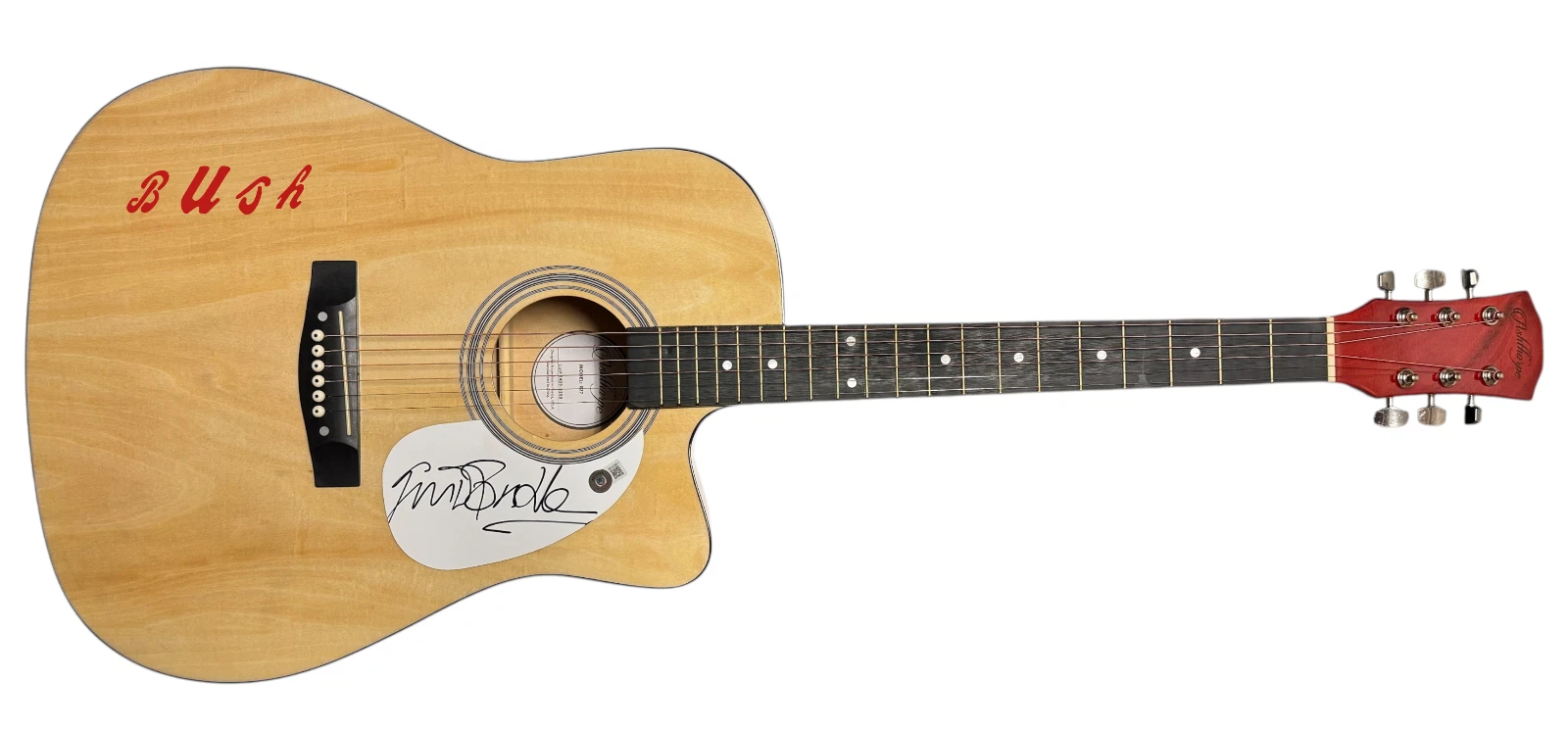 BUSH Gavin Rossdale Signed Autograph 41" Acoustic Guitar Band Singer ...