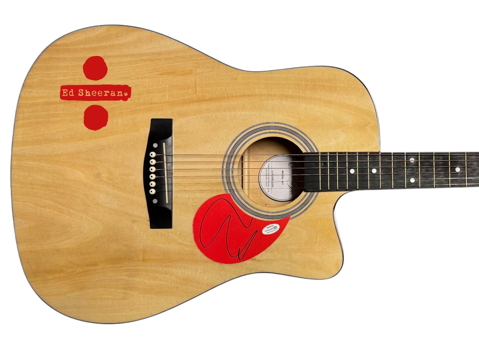 Ed Sheeran Signed Autograph Full Size 41" Acoustic Guitar Divide Equals ...