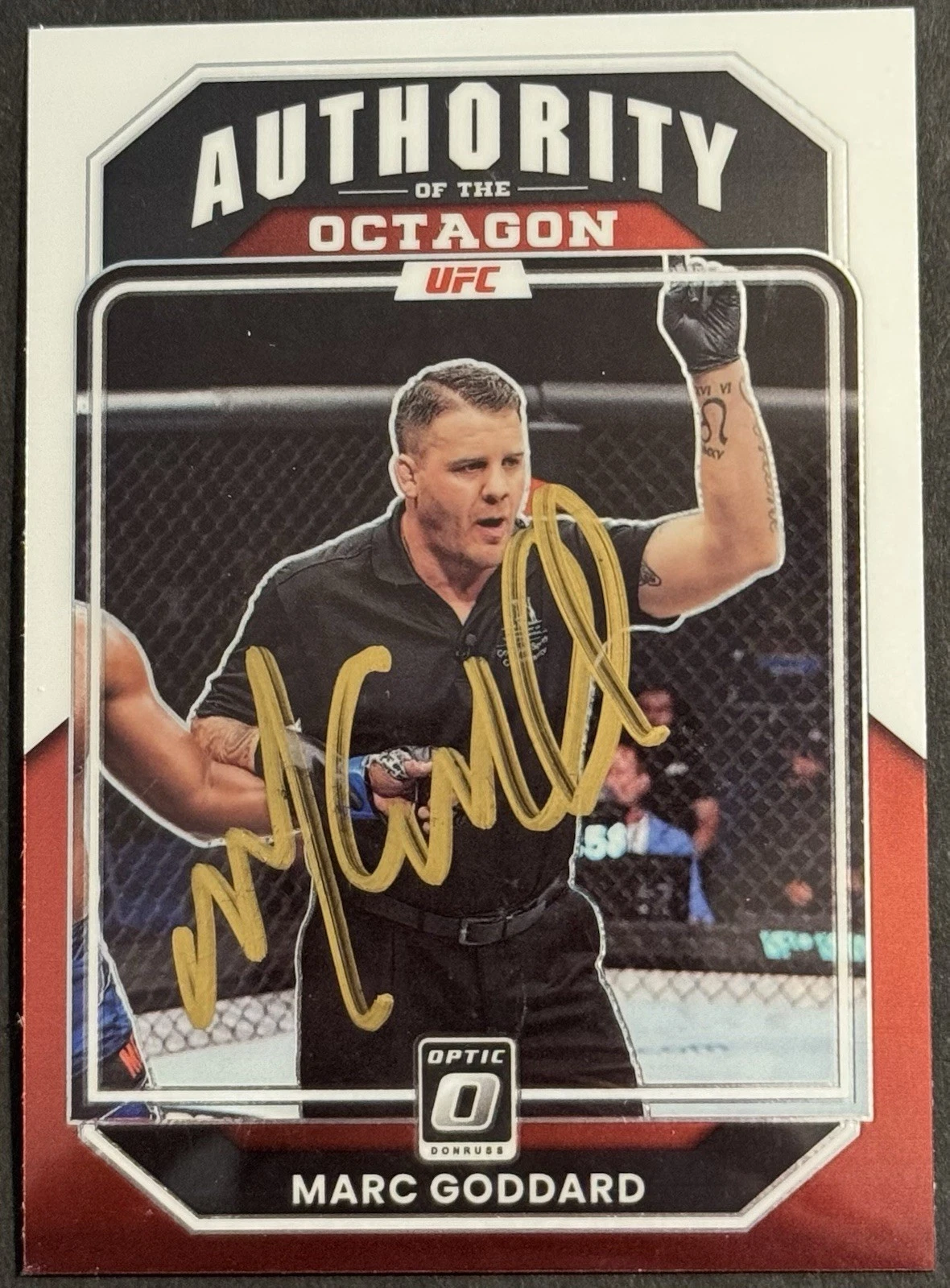 Marc Goddard Signed 2023 Donruss Optic Authority Of The Octagon UFC ...