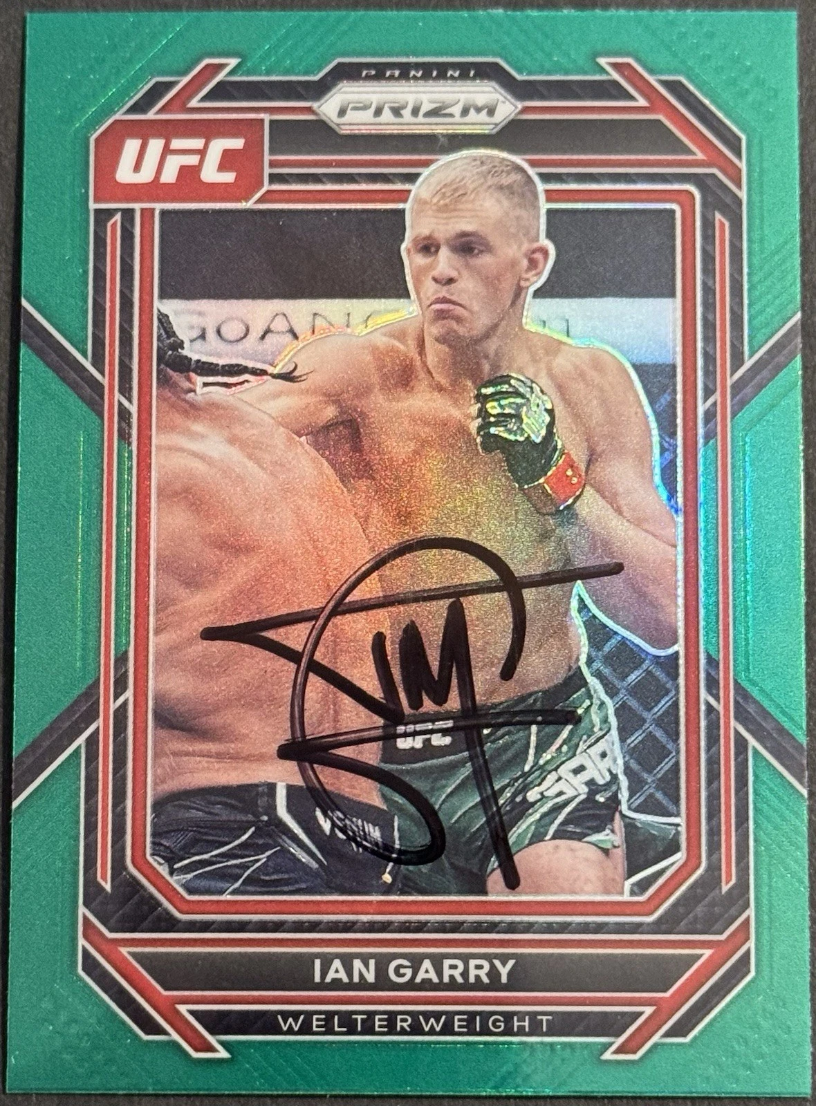 Ian Machado Garry Signed 2023 Panini Prizm Green UFC Card BAS Beckett ...