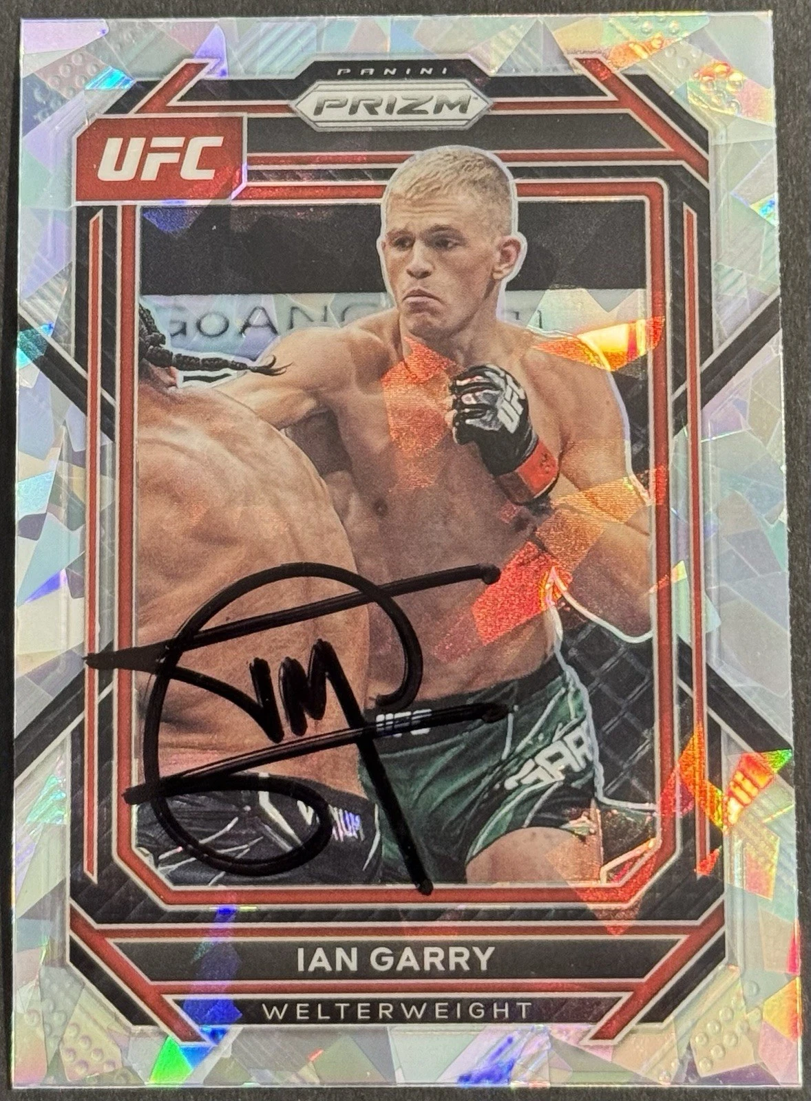 Ian Machado Garry Signed 2023 Panini Prizm Cracked Ice UFC Card BAS ...