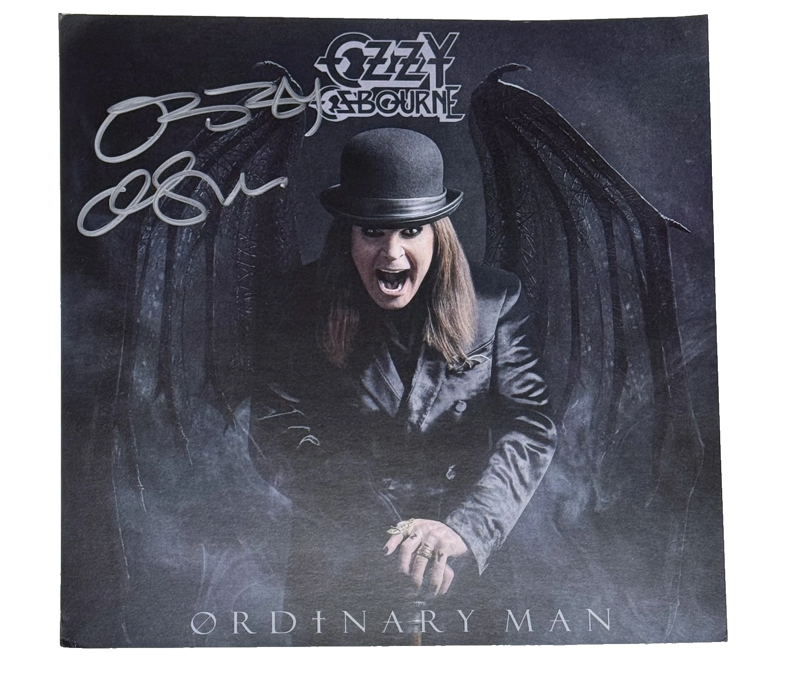 Ozzy Osbourne Signed Autograph Ordinary Man Album Flat Poster Black ...