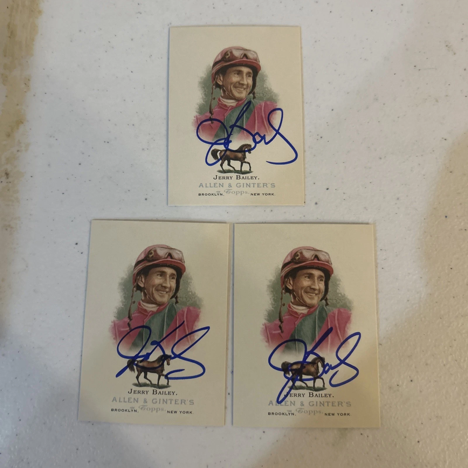 JERRY BAILEY SIGNED AUTOGRAPH 2006 TOPPS ALLEN & GINTER TRADING CARD ...