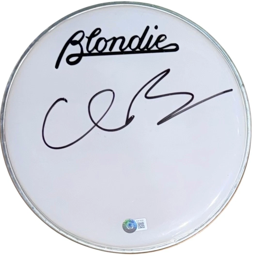 Clem Burke 'Blondie' Signed Autograph 10" Drumhead Blondie Band Drummer ...