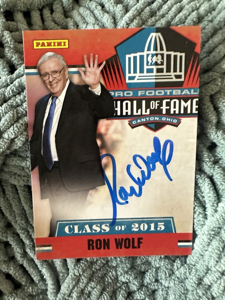 Ron Wolf Signed Trading Card Autographed Pro Football Hall Of Fame ...