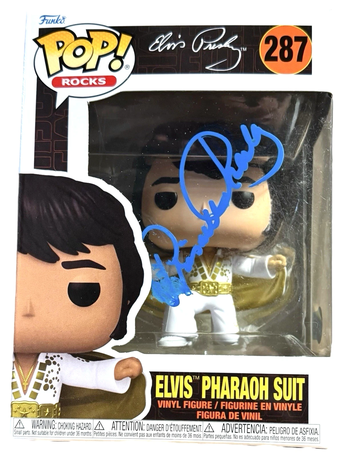 Priscilla Presley Signed Elvis Funko Pop Pharaoh Suit #287 Autograph ...