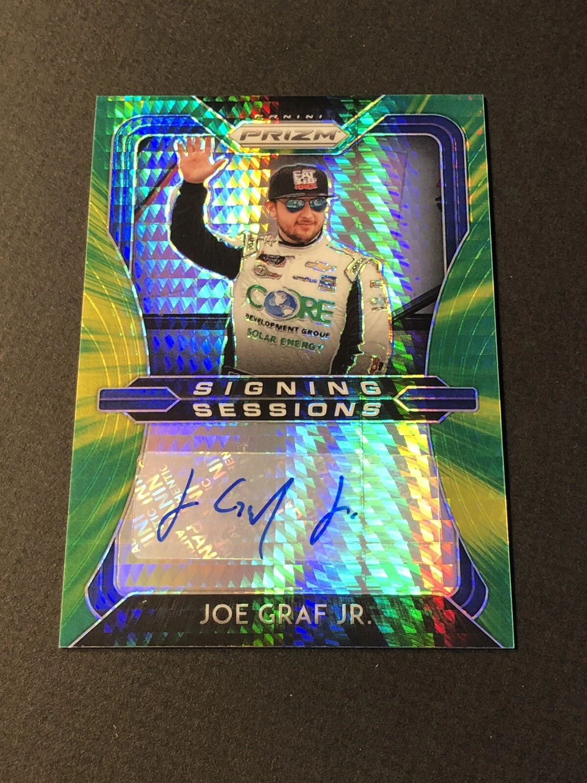2020 Panini Prizm Joe Graf Jr Signing Sessions Auto SP Green & yellow ...