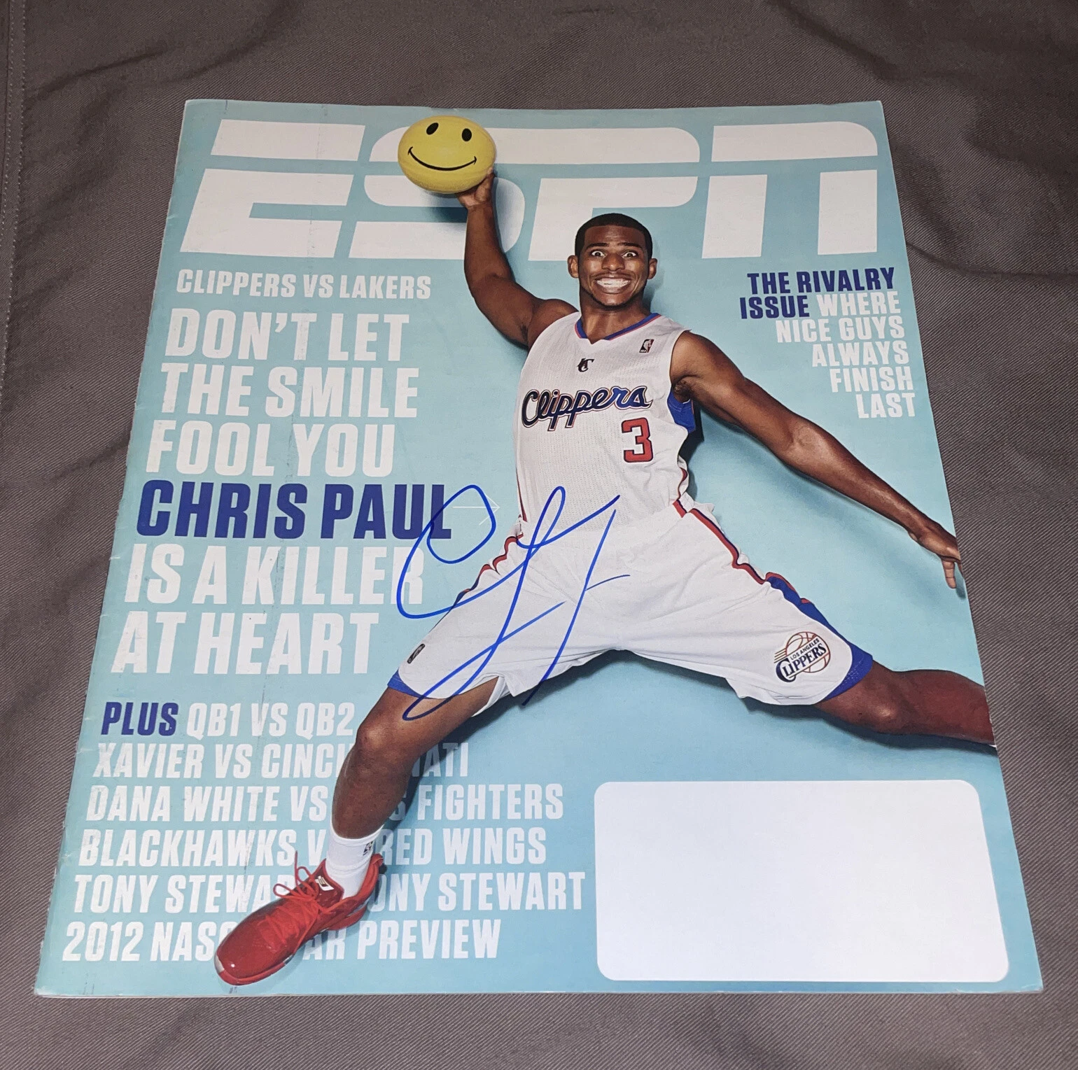 Chris Paul Signed Autographed ESPN Full Magazine Cover Los Angeles ...
