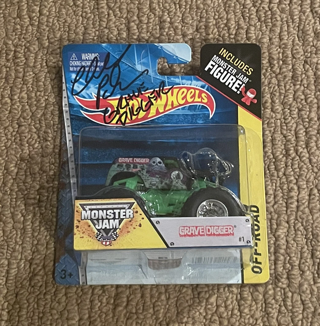 Monster Jam 2013 Hot Wheels Grave Digger Signed By Driver Charlie ...