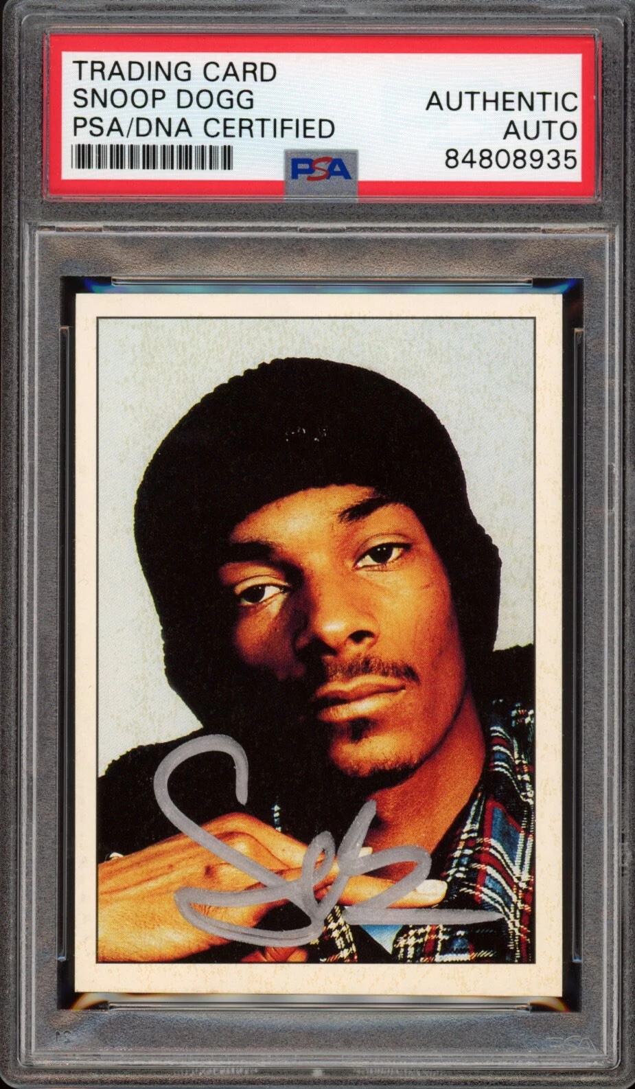 Snoop Dogg Signed 1995 Panini Smash Hits Rookie Card Auto #123 Psa/Dna ...