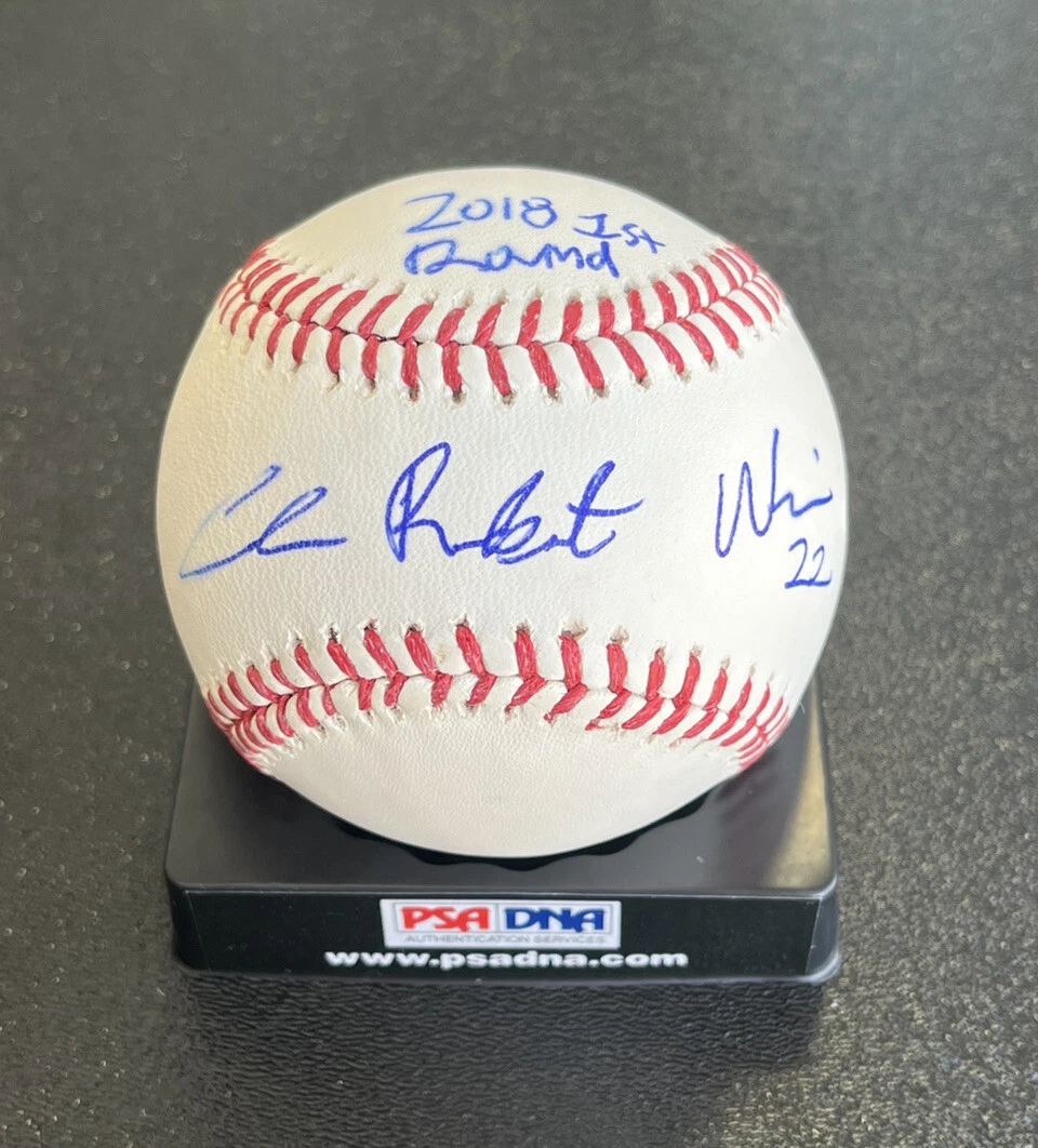 Cole Winn Signed Official MLB Baseball Full Name “2018 1st Round” Psa ...
