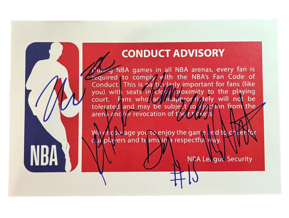 Malik Monk/Huerter/Mitchell/McGee/Ellis Signed NBA Logo Card Sacramento ...