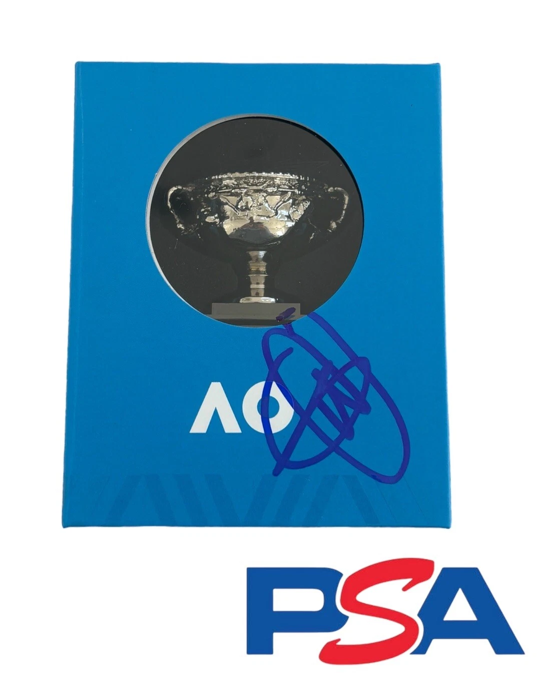 Novak Djokovic Signed Autograph Australian Open AO Mini Trophy Psa/Dna ...