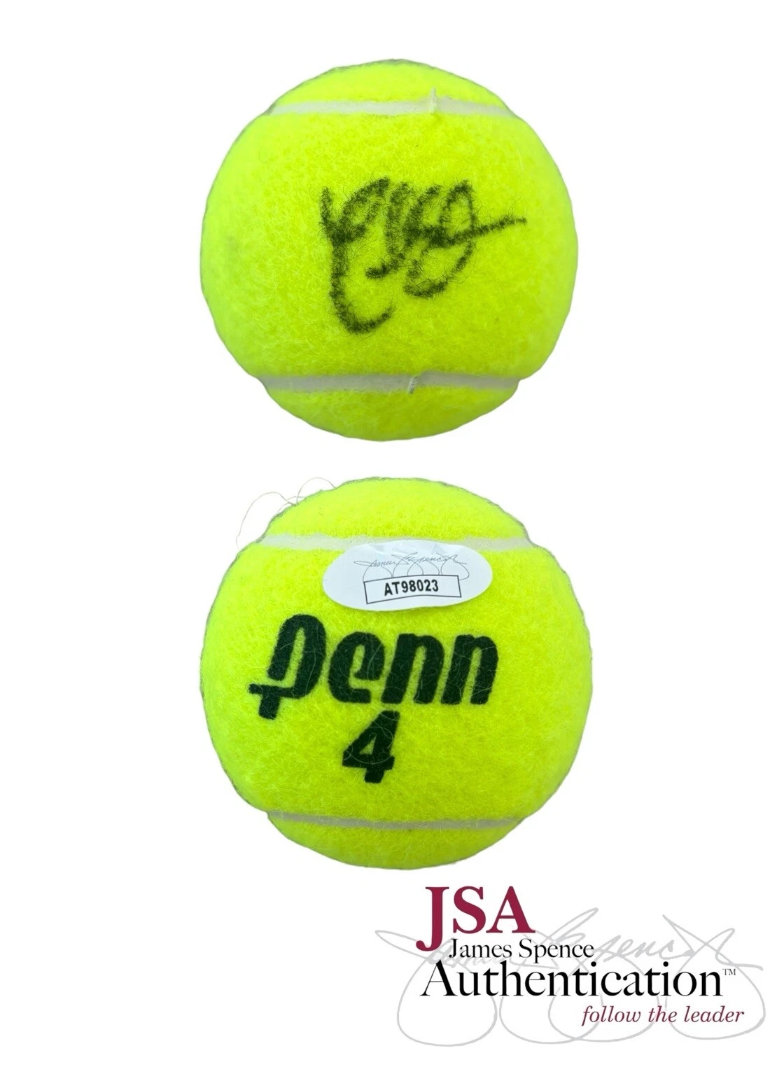 Chris Christopher Eubanks Signed Autographed Penn Tennis Ball JSA COA ...